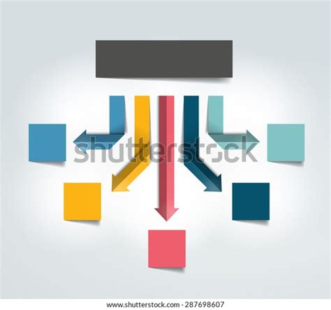 Arrow Infographics Flowchart Vector Stock Vector Royalty Free Shutterstock
