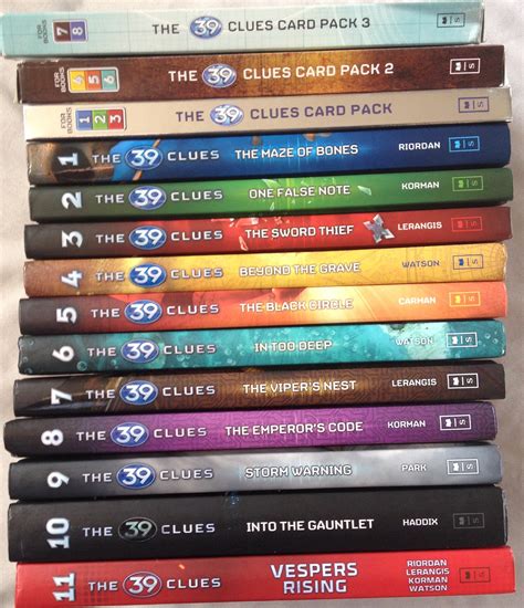 The 39 Clues Set 1 11 Series 1 Includes 3 Bonus Card Packs By Rick Riordan Goodreads