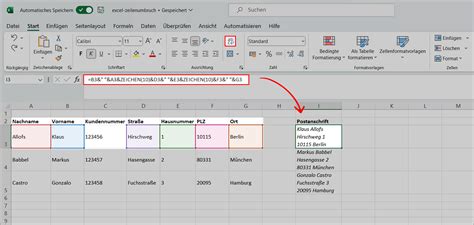 Zeilenumbruch In Excel Anleitung Problemlösung And Formel Beispiel