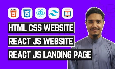Make React Js Website React Landing Page With Tailwind Css Shadcn By Nurul227126 Fiverr