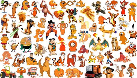 Orange Cartoon Characters