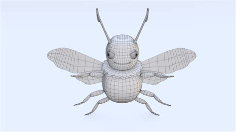 3d Cartoon Bee Model Turbosquid 2014348