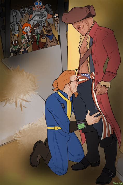 Rule 34 Bald Male Black Eyes Bulge Suck Cait Fallout Clothed Codsworth Comedic Companions