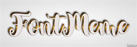 Fontmeme White Gold Text Effect Generator