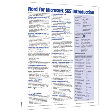 Microsoft 365 Quick Reference Guides Cards Cheat Sheets — Beezix