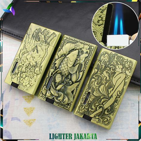 Korek Api Double Las Gas 2 Api Relief Long Da Lighter Ld 318 Lazada