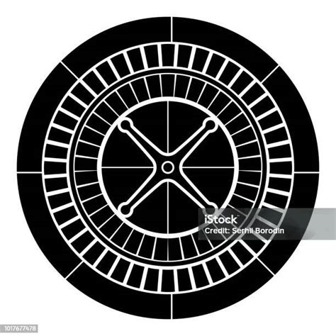 룰렛 아이콘 블랙 컬러 일러스트 레이 션 평면 스타일 간단한 이미지 0명에 대한 스톡 벡터 아트 및 기타 이미지 0명