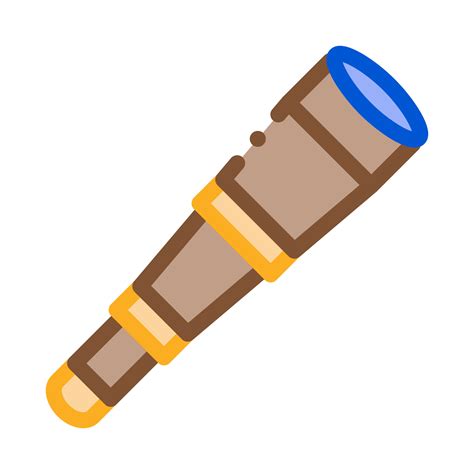 Pirate Spyglass Icon Vector Outline Illustration 17605122 Vector Art At