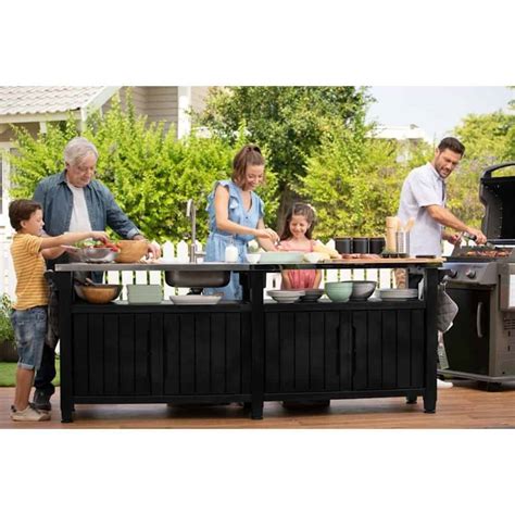 מטבח חוץ KETER כתר דגם Unity Chef בטר המרכז לבניה עיצוב הבית והגן