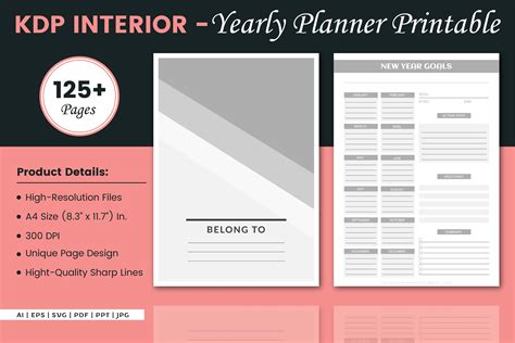 Yearly Planner Template Graphic By Finer Designers Creative Fabrica