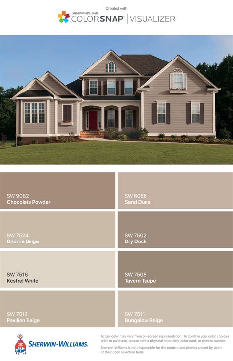 Beige House Exterior Color Scheme