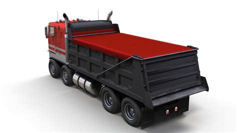 3d Model Peterbilt 362 Tandem Dump Truck Vr Ar Low Poly Cgtrader