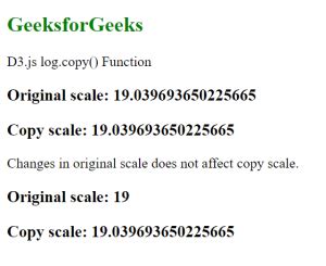 D3 Js Log Copy Function GeeksforGeeks