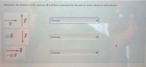 Solved Determine The Direction Of The Vector V B Or F That