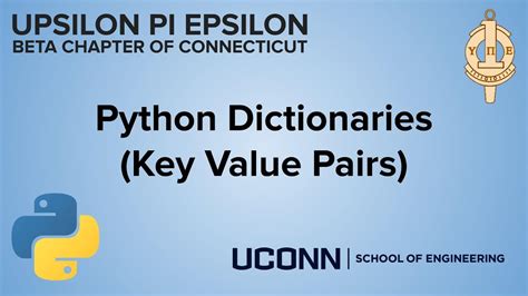 Python Dictionaries Key Value Pairs Youtube