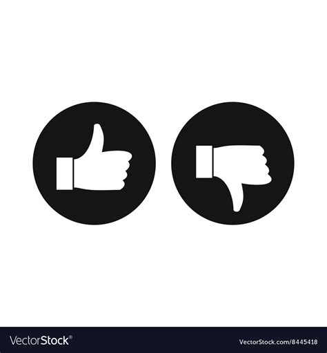 Thumbs Up And Down Icon Royalty Free Vector Image Vrogue Co