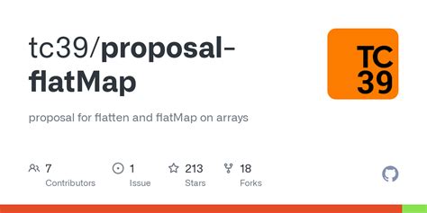 Github Tc39proposal Flatmap Proposal For Flatten And Flatmap On Arrays
