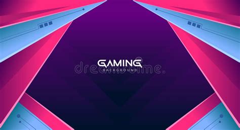 Modern Abstract Colorful Gaming Technology Background Design Stock