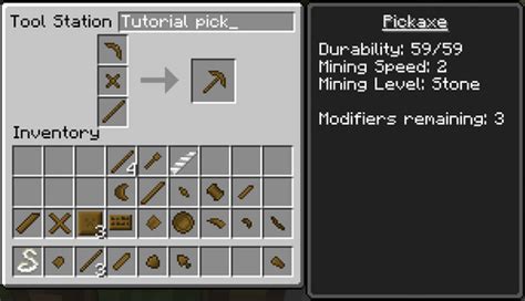 Pickaxe Tinkers Construct Wiki Wikia