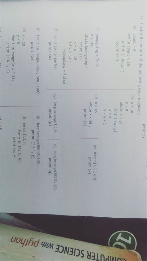 Write Output Computer Application Assignment Teachmint