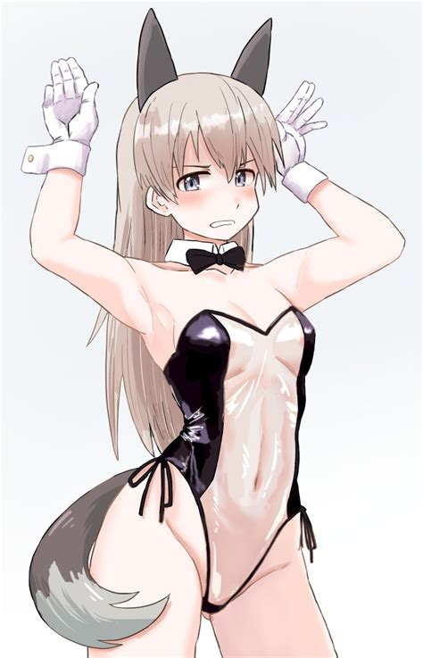 Rule 34 Animal Ears Areola Slip Areolae Armpits Arms Up Black Ribbon