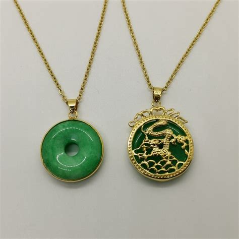 Genuine Large Greenwhite Two Tone Donut And Dragon Donut Jade Etsy
