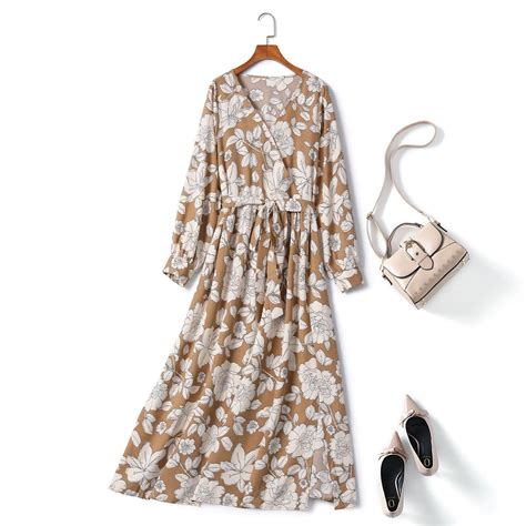 Plus Size Floral Long Sleeve Maxi Dress Hello Curve