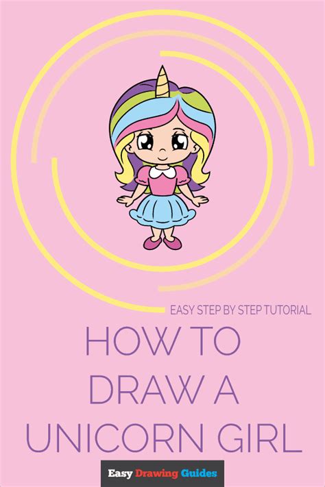 How To Draw A Unicorn Girl Really Easy Drawing Tutorial