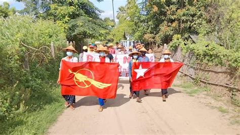ယင်းမာပင် ဆားလင်းကြီး ရွာပေါင်းစုံ သပိတ် စစ်ကြောင်း ဖက်ဆစ် စစ်တပ် တော်လှန်ရေး ချီတက် ဆန္ဒပ