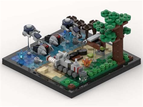 Lego Moc Nano Star Wars Battle Of Kashyyyk By Meregt Rebrickable