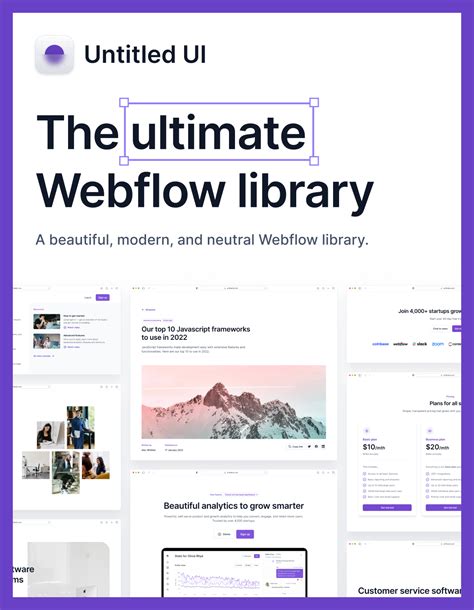 Libraries Webflow