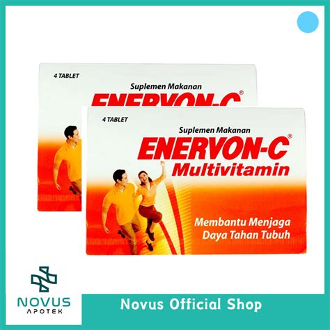 Jual Enervon C Tablet Vitamin C Dan B Complex Suplement Daya Tahan Tubuh Isi 4 Tablet 1 Strip X