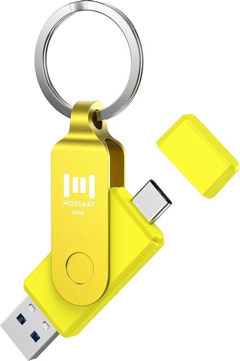 Amazon Com MOSDART 64GB USB3 1 Fast Speed C And A Dual Flash Drive ExFAT Memory Stick With