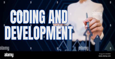 text caption presenting coding and development conceptual photo