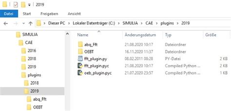 Flexibel Mit Dem Abaqus Oebt Plug In