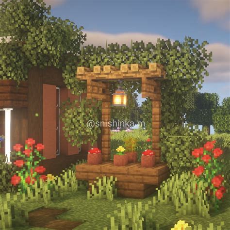 Flower Shop 🌻🍓 Minecraft Tutorial Cozy Aesthetic Vibes Decoration