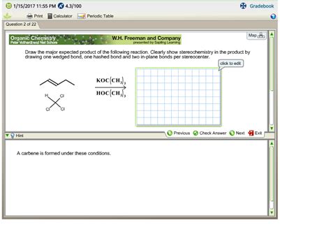 Solved Draw The Major Expected Product Of The Following R