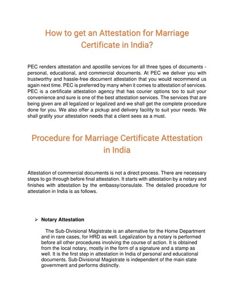 PPT Marriage Attestation PowerPoint Presentation Free Download ID