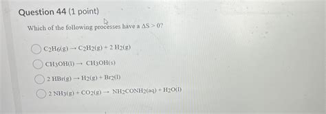 solved question 44 1 ﻿point which of the following