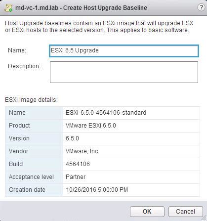 How To Upgrade ESXi 6 0 To ESXi 6 5 Using VMware Update Manager