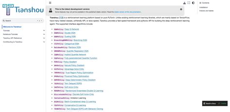 Tianshou一个优雅的pytorch深度强化学习库 懂ai