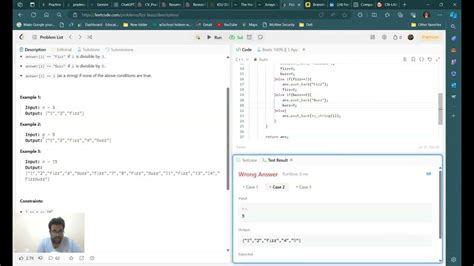 Fizz Buzz Leetcode Problem 412 Cpp Different Methods Youtube