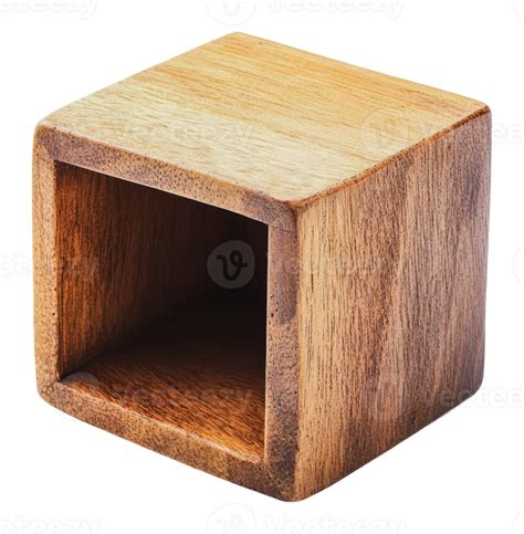 Hollow Wooden Cube For Display 53288703 Png