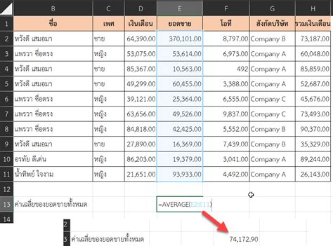 สูตรพื้นฐาน Excel ที่ควรรู้ ใช้ในการทำงานบ่อยที่สุด สูตร Sum หาผลรวม Average หาค่าเฉลี่ย Flash