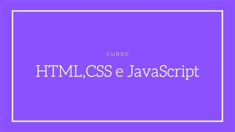 Aula 02 Curso De Html Css E Javascript Youtube