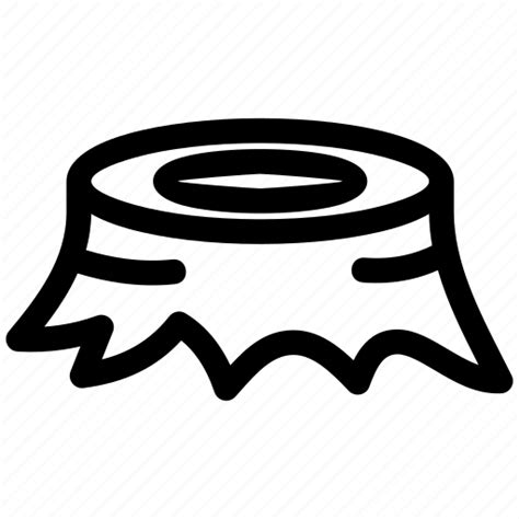 Log Timber Trunk Stump Wood Wooden Icon Download On Iconfinder