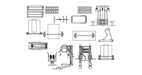 Various Gym Blocks Detail 2d View Elevation Autocad File Artofit
