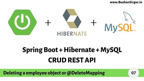Spring Boot Hibernate Deleting A Employee Object Or Deletemapping