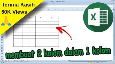 Cara Membuat Dua Kolom Dalam Satu Kolom Excel Youtube