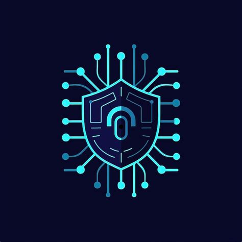 Premium Photo Shield With Lock Cyber Security Concept Shield Protection Vector Illustration